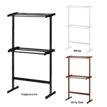 AMPAIAN TUALA RAK TUALA KAYU RAK SEJADAH WOODEN TOWEL RACK WOOD 2 TIER ...