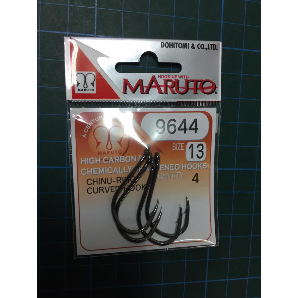 MARUTO CHINU-RING CURVED HOOK 9644 FISHING HOOK MADE IN JAPAN | Shopee ...