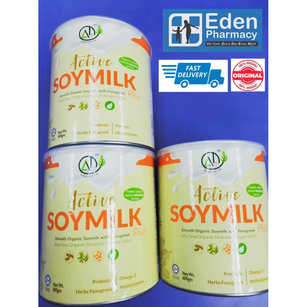 Active Your Life Active Life ActiveLife Active Soymilk Plus ( 3 x 600gm ) | Shopee Malaysia