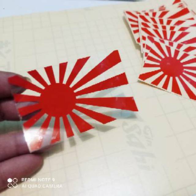 Car Sticker Rising Sun Logo JDM Japan Cutting Sticker For Motorcycle ...
