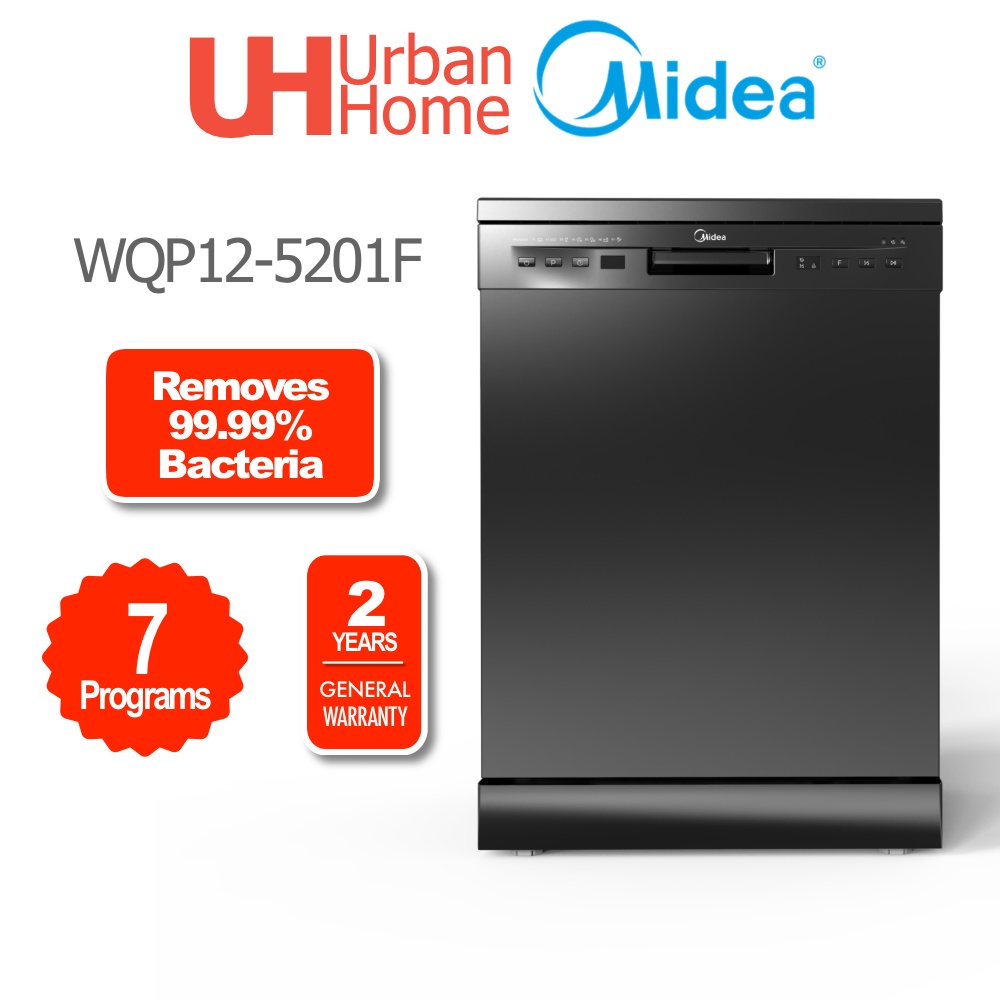 Midea Free Standing Dish Washer WQP12-5201F | Shopee Malaysia