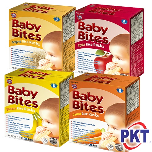 Baby Bites - Original / Apple / Banana / Carrot (50g x 24pcs) | Shopee ...