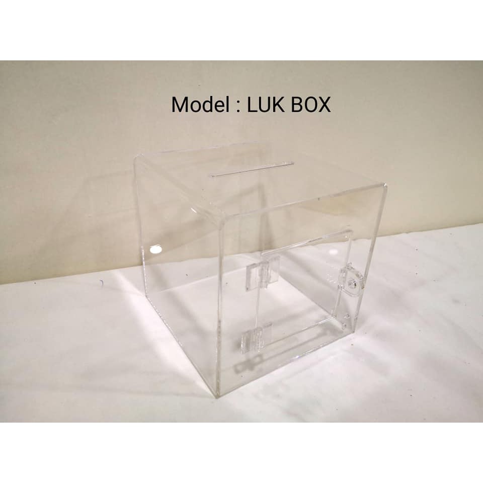Acrylic LUCKY DRAW BOX, COLLECT BOX for NAMECARD & OTHERS LUCKY BOX ...