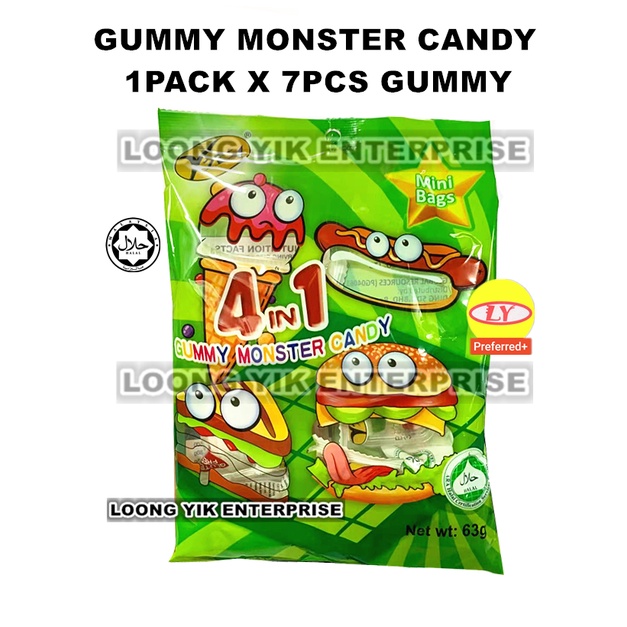 GUMMY MONSTER CANDY 1PACK X 63G | Shopee Malaysia