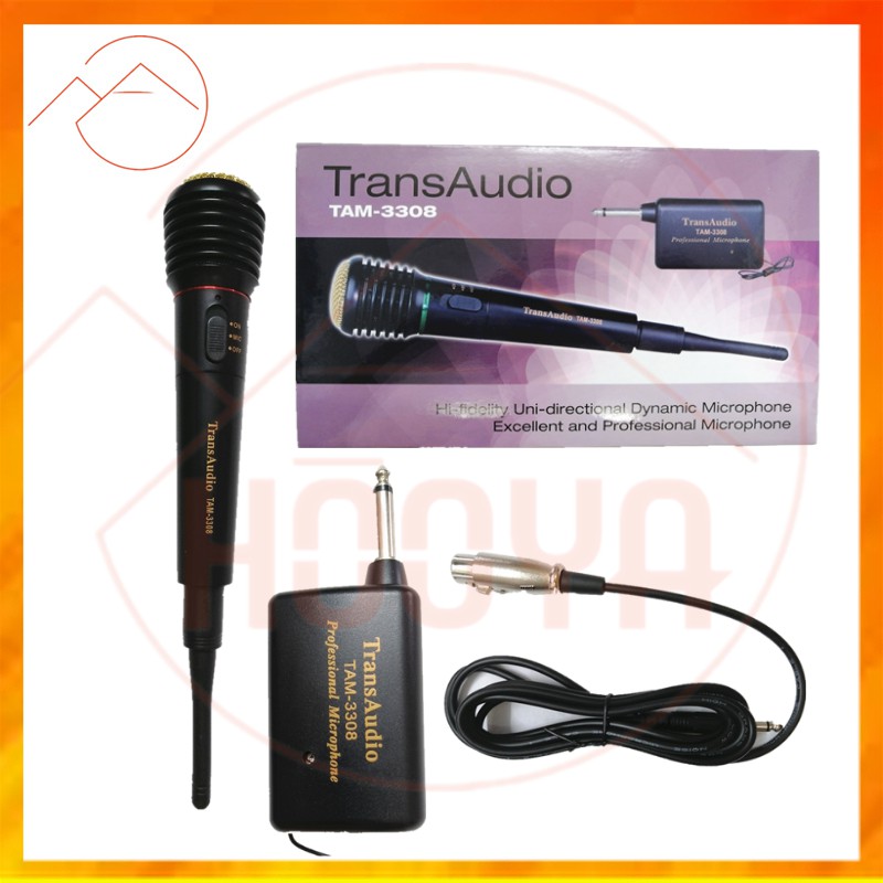 TRANSAUDIO 2 in 1 microphone TAM-3308 | Ready Stock | Shopee Malaysia