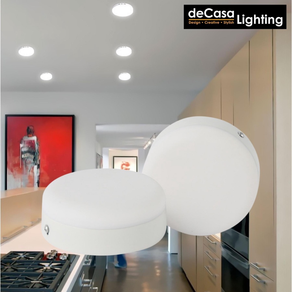 12W/18W/24W LED Mounted Surface Downlight Panel Light House lightings ...