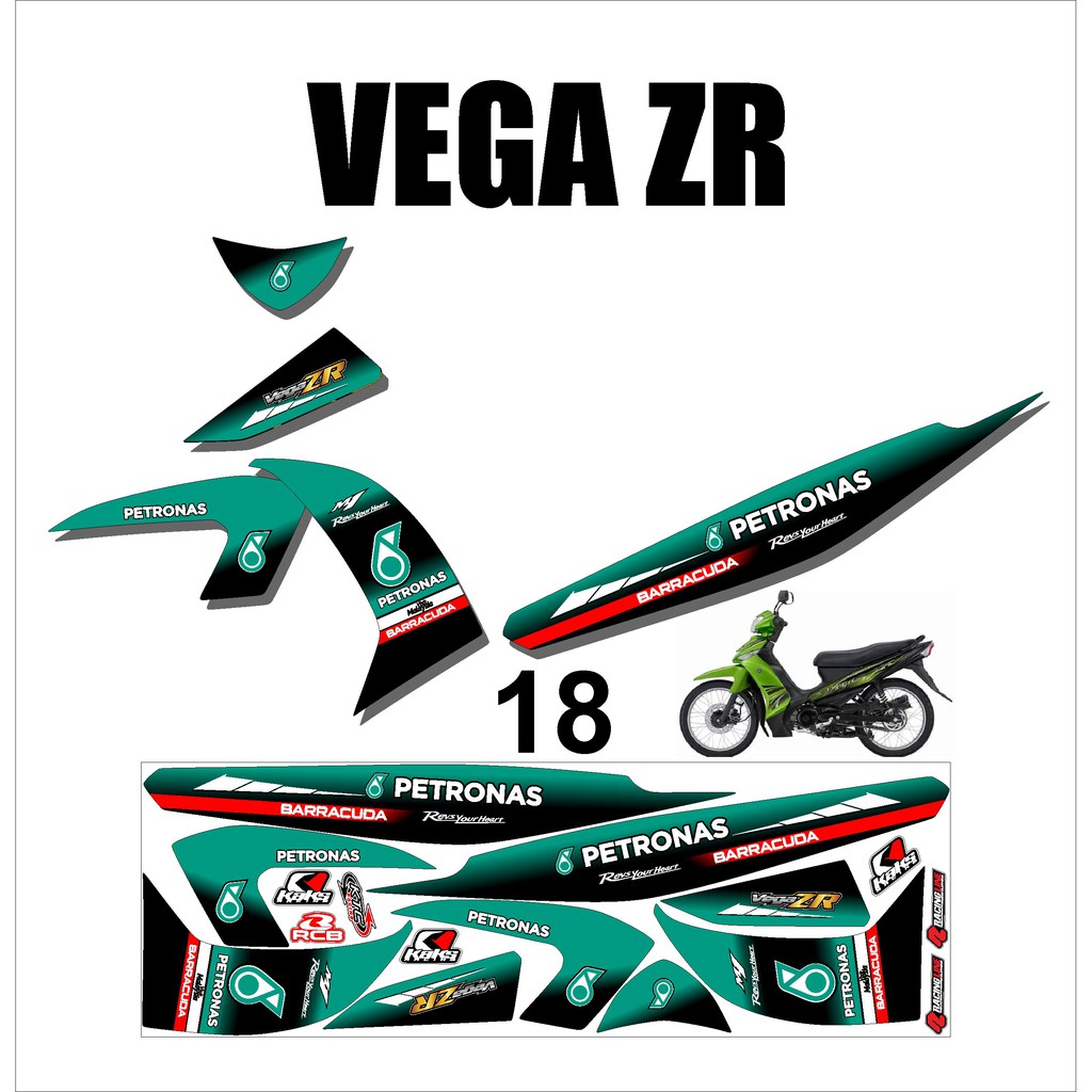 Sticker Striping Lis Variation VEGA ZR Design BDX-18 | Shopee Malaysia