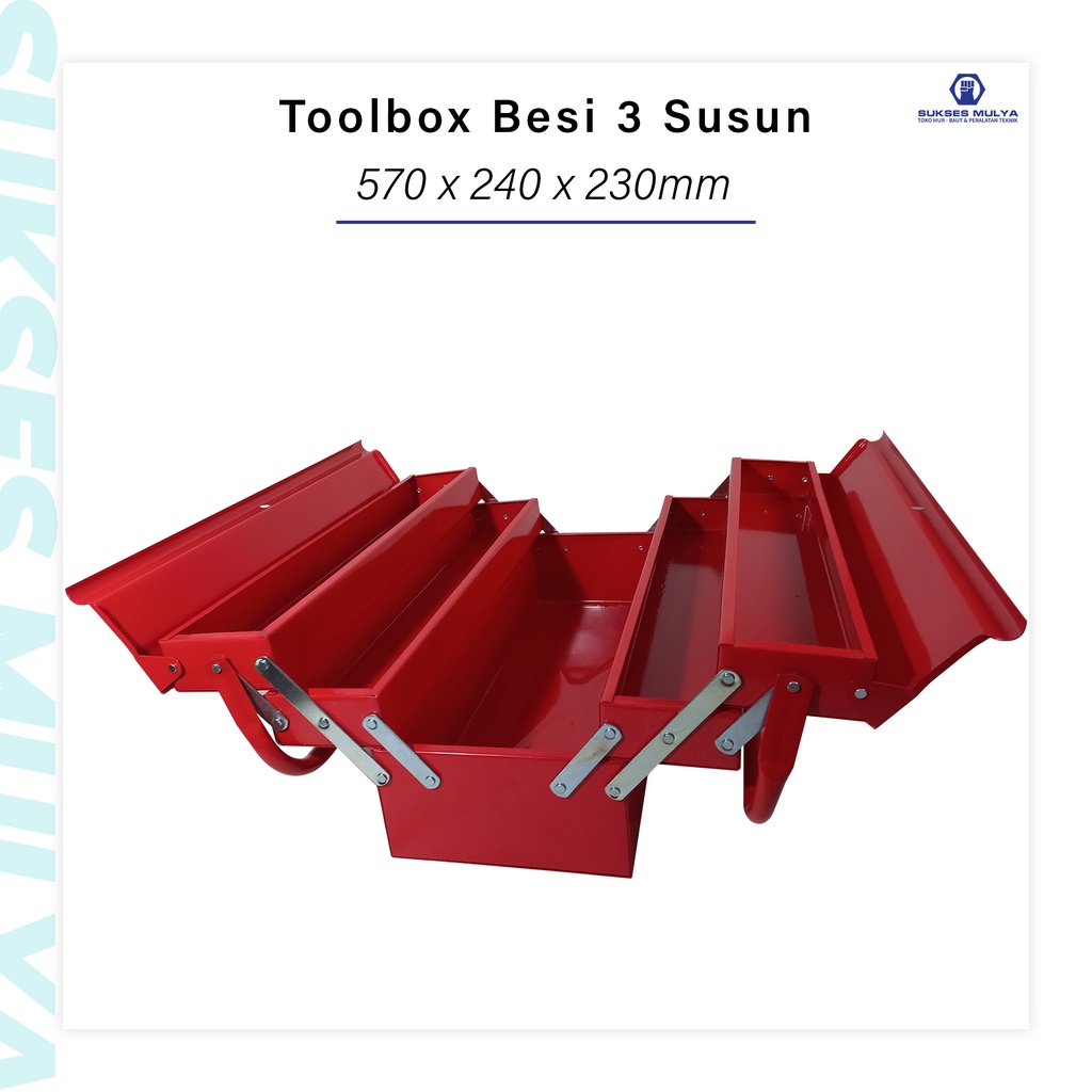 Iron Toolbox 3 Layers Iron Tool Box / KENMASTER Tool Box | Shopee Malaysia