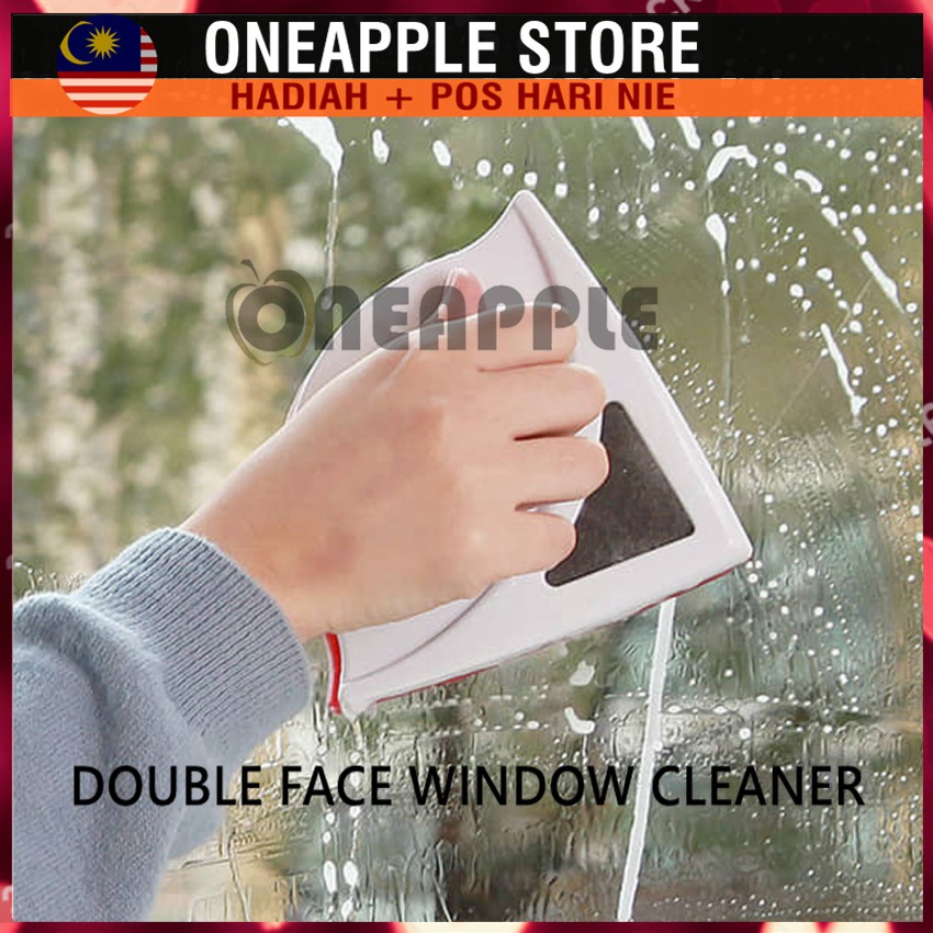 Window Cleaner Adjustable Double Faced Glass Cleaner | Shopee Malaysia