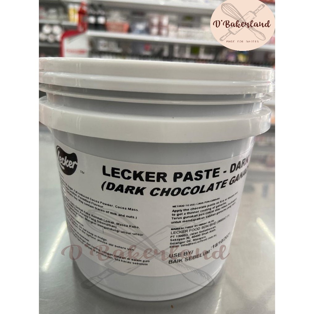 Lecker Paste - Dark Chocolate Ganache / Topping 1kg | Shopee Malaysia