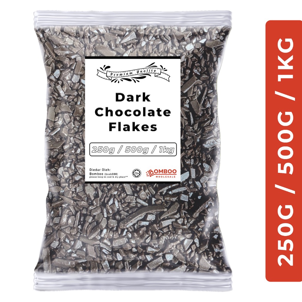 DARK CHOCOLATE FLAKES 250G/ 500G/ 1KG (REPACKED) | Shopee Malaysia