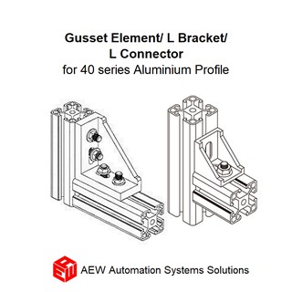 40 Series Gusset Element/ L Bracket/ L Connector for 4040 4080 Euro ...