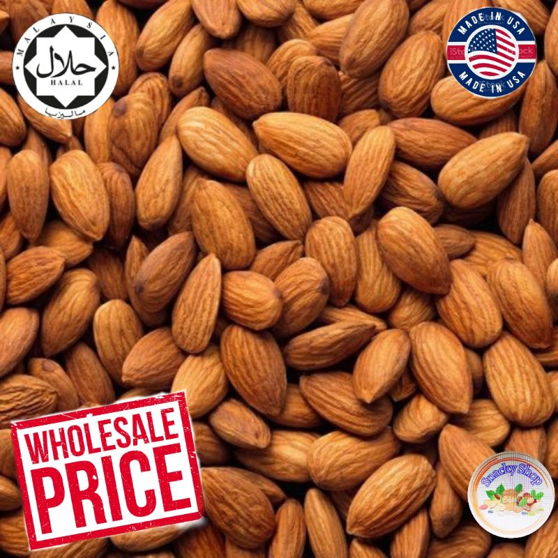 [California Almonds]Gread AAA 500gram Roasted Almond Nut / Badam Wangi ...