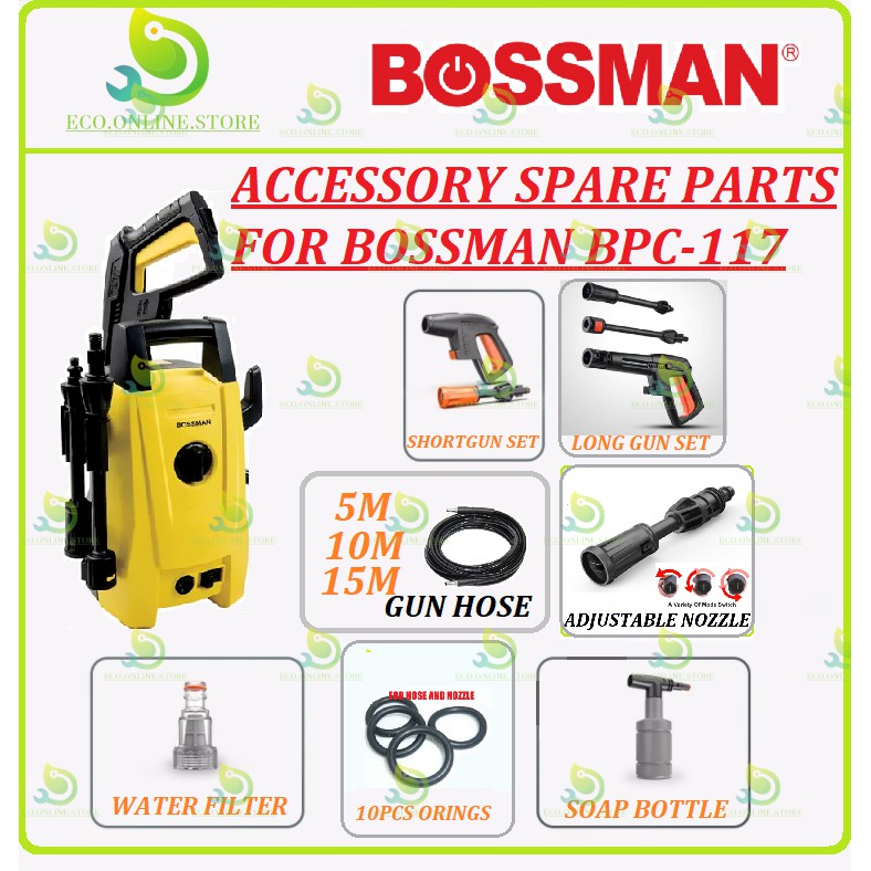ACCESSORY SPARE PARTS FOR BOSSMAN BPC-117 HIGH PRESSURE WASHER WATERJET ...