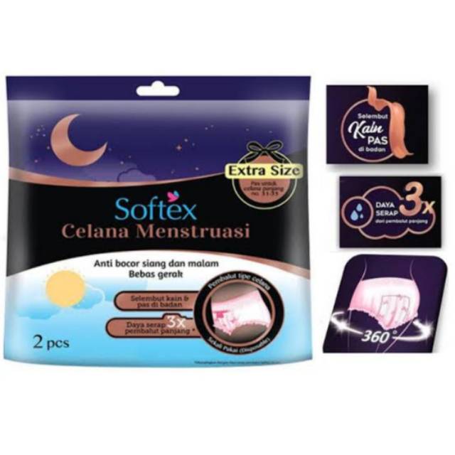 Softex Menstrual Pants (Extra Size) | Shopee Malaysia