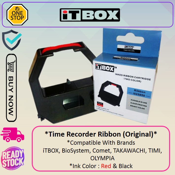 iTBOX i525850 100%ORIGINAL Time Recorder Ribbon Cartridges Punch Card ...