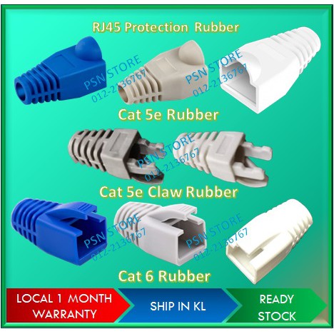 RJ45 rubber boot for cat 5e , cat6 LAN cable | Shopee Malaysia