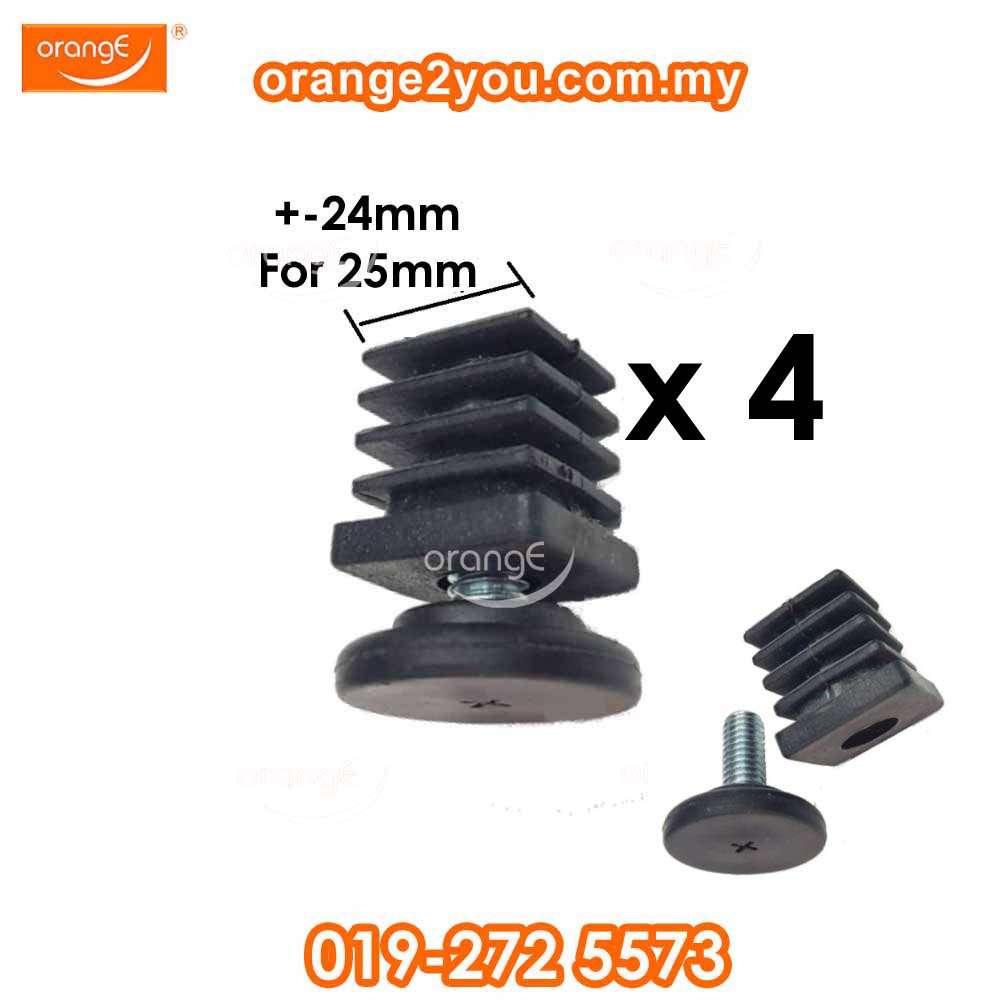 ACCS 025 - 4 x Banquet Table Nylon Glider Rubber Stopper | Anti Slip Plastic Stud Cap (for 25mm ...