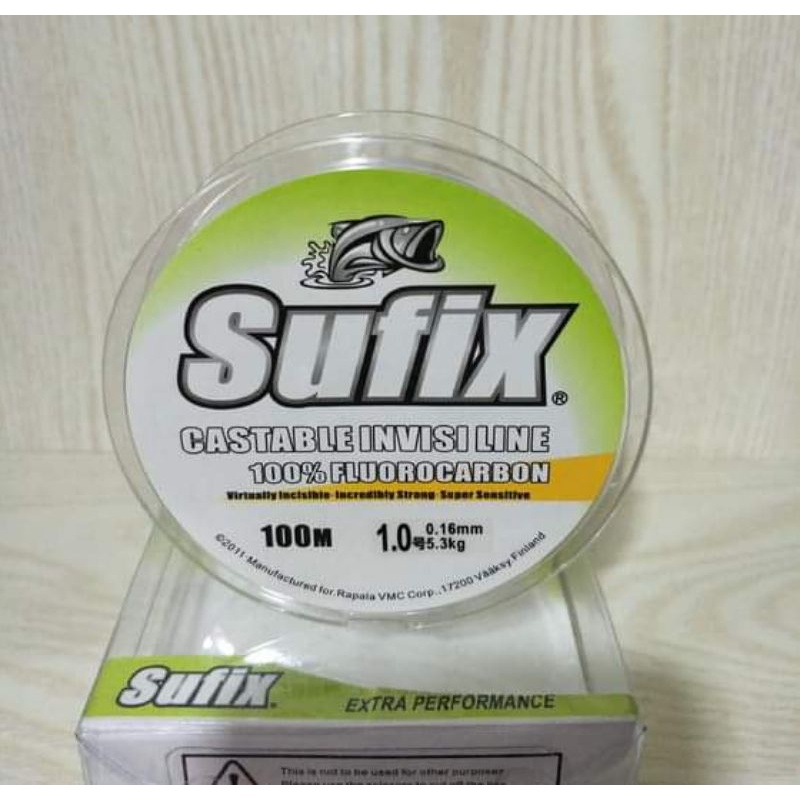 Fishing line Sufix castable invisi 1 flurocabon | Shopee Malaysia