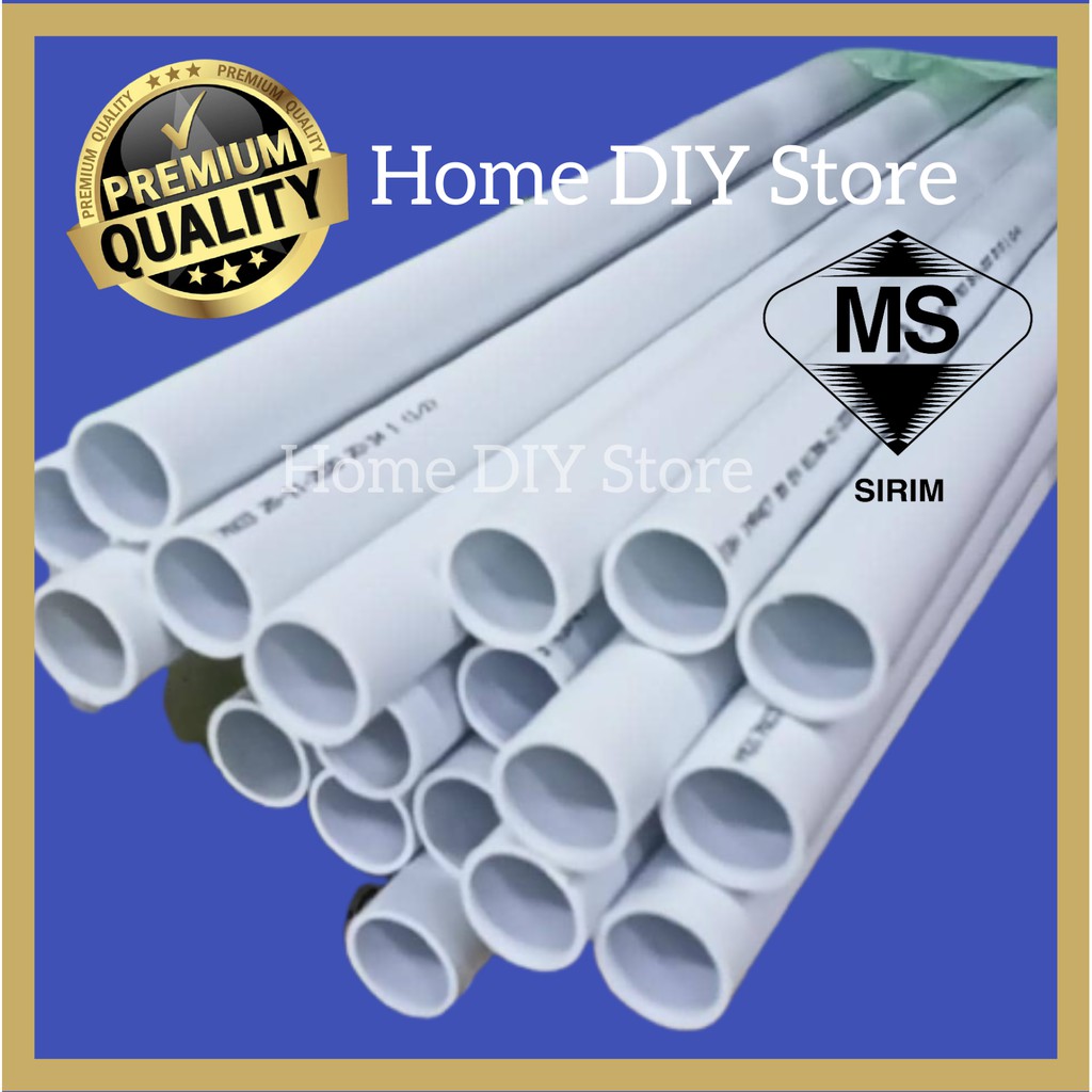 4.7 FEET (+/-) 20mm / 25mm PVC CONDUIT PIPE ELECTRICAL DIY | Shopee ...