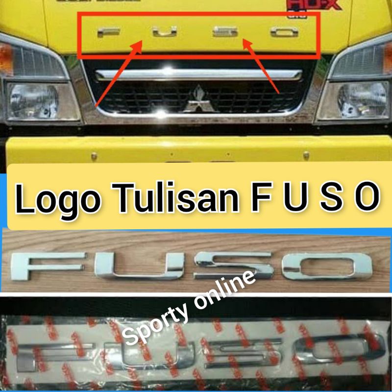 FUSO hood logo, FUSO emblem with Fuso writing | Shopee Malaysia