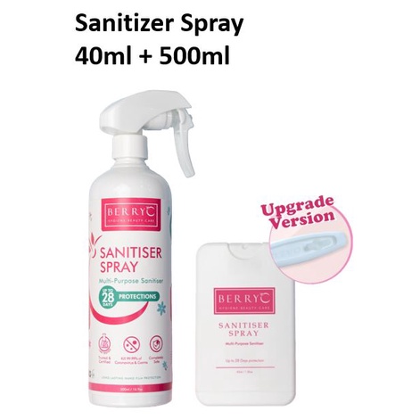 Berry C Sanitizer Spray Alcohol-Free Sanitiser/ Insect Repellent Spray ...
