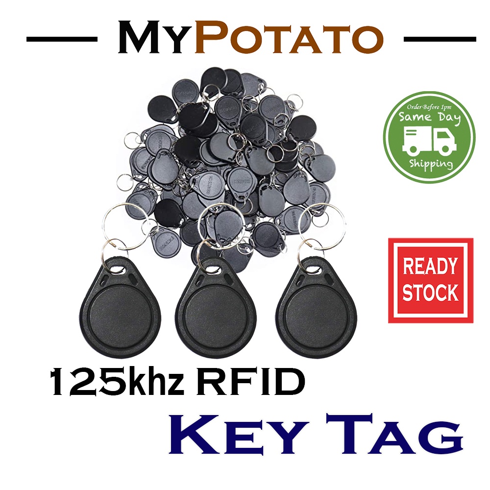 125KHz RFID Key Fob Contactless Keyfob Proximity ID Card Token Tag ...