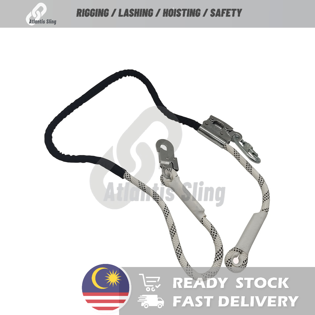 Work Positioning Lanyard with Rope Grab Adjuster | Shopee Malaysia