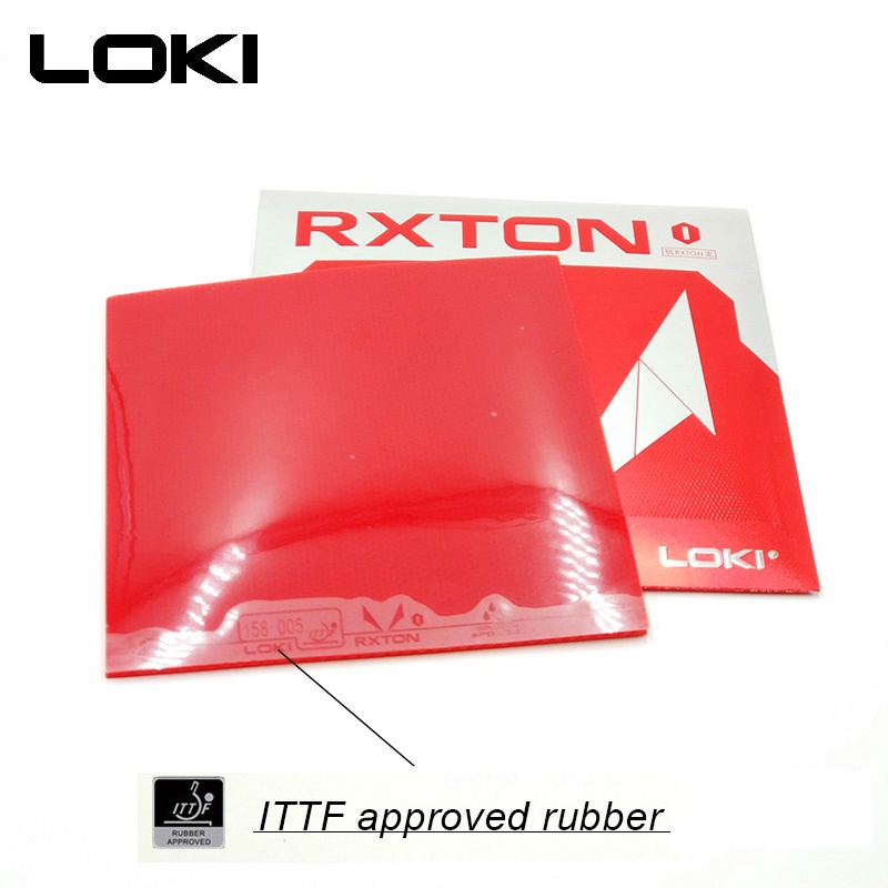 LOKI RXTON1 ITTF Approved Semi Sticky Table Tennis Rubber Hard Sponge ...