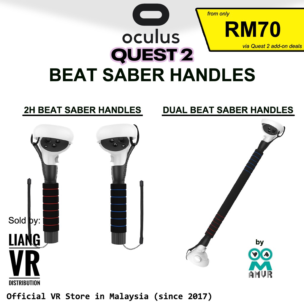Beat Saber Handles for Meta Quest 2 VR Controllers | Shopee Malaysia