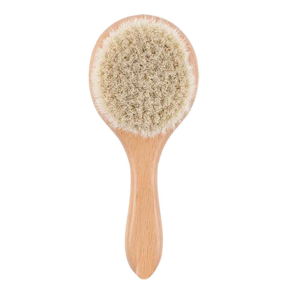 Sikat Bayi Lembut Goat Wool Wooden Baby Hairbrush Baby Brush Baby Comb ...