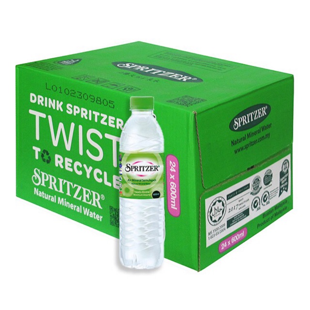 🔥🔥HOT PRODUCT!!🔥🔥Spritzer Natural Mineral Water 1 Carton (24 x 600ml) | Shopee Malaysia