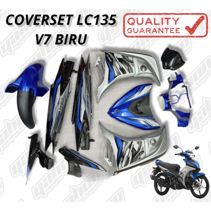 🆕COVERSET YAMAHA LC135 V7 BIRU | Shopee Malaysia