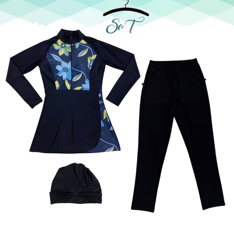 #160 Burkini Muslimah Baju Renang Baju Mandi Budak Perempuan Baju ...