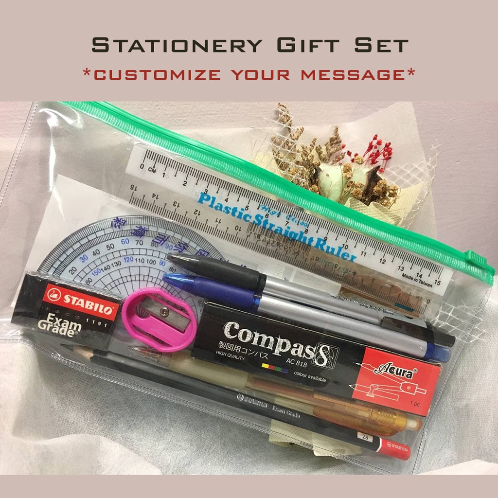 Student Stationery Set / Stationery Gift Set / Exam Set (with gel pen ...