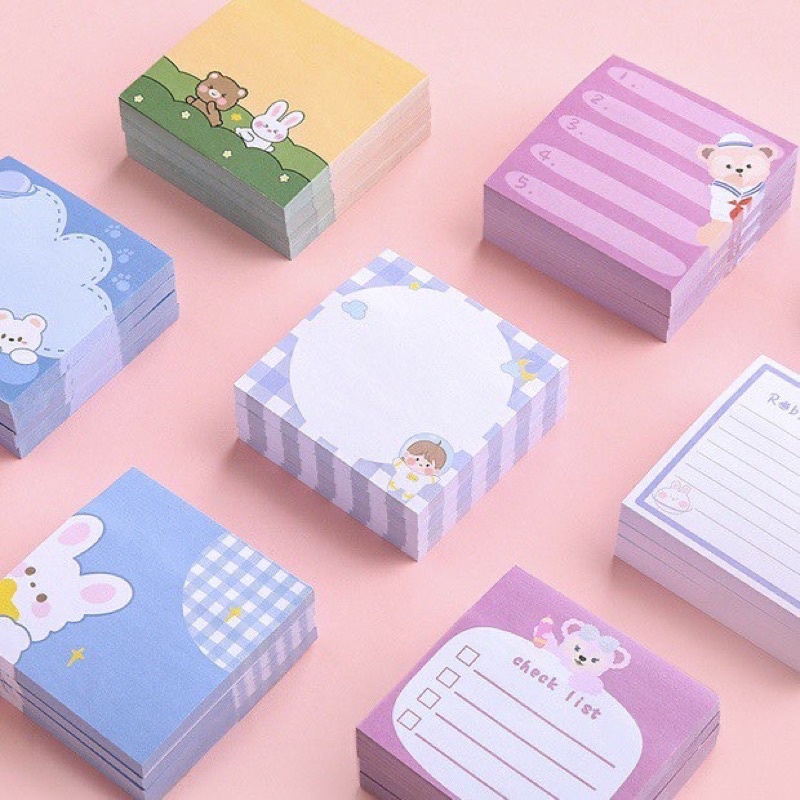 🔥READY STOCK🔥Creative Lovely Cute Cartoon Sticky Note Memo Pad Notepad ...