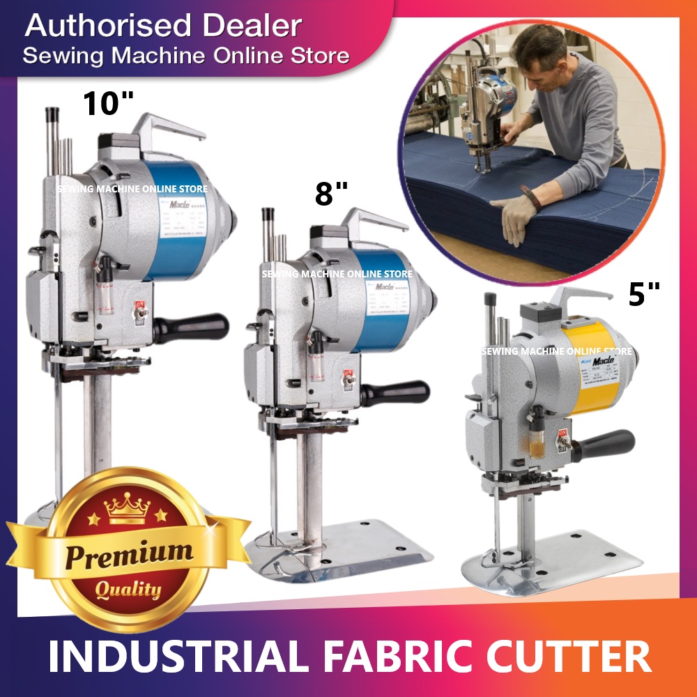 Mesin Potong Kain Industri / 5" 8" 10" Straight Fabric Cutting Machine ...