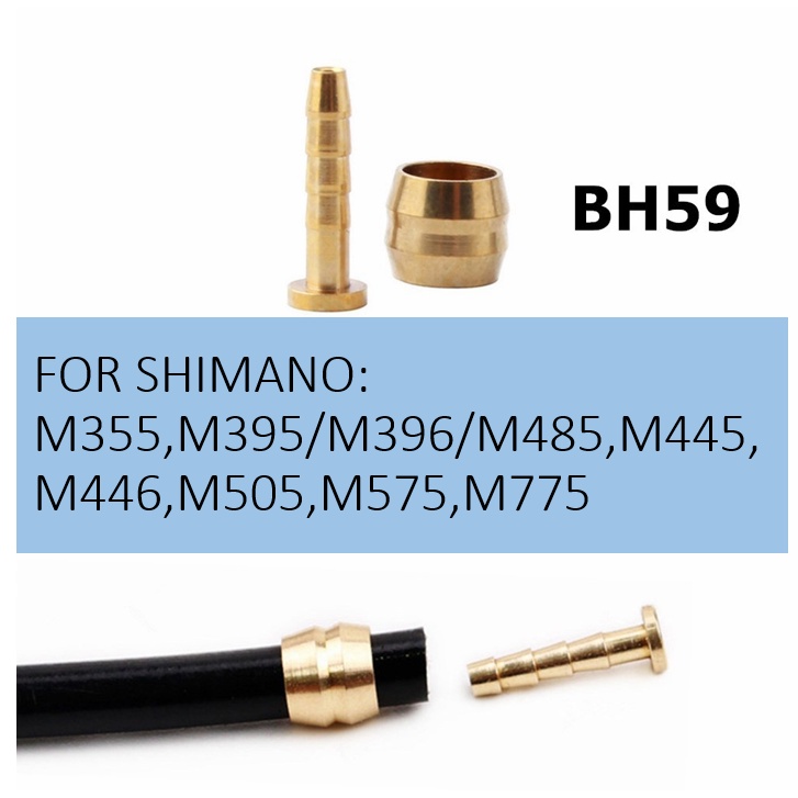 Shimano BH59 BH90 Hydraulic Disc Brake Brass Olive & Barb OLIVE Insert ...