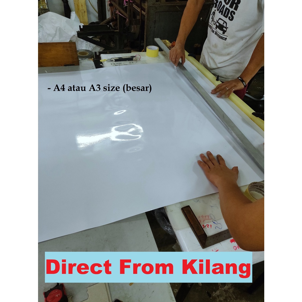 Plain roadtax Sticker A4 or A3 Pelekat cermin cukai Jalan car window ...