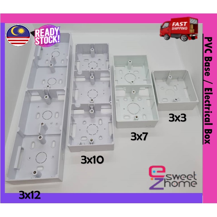 Nut Box PVC Base /PVC Box Surface Type Nut Box / Electrical Box / Base ...