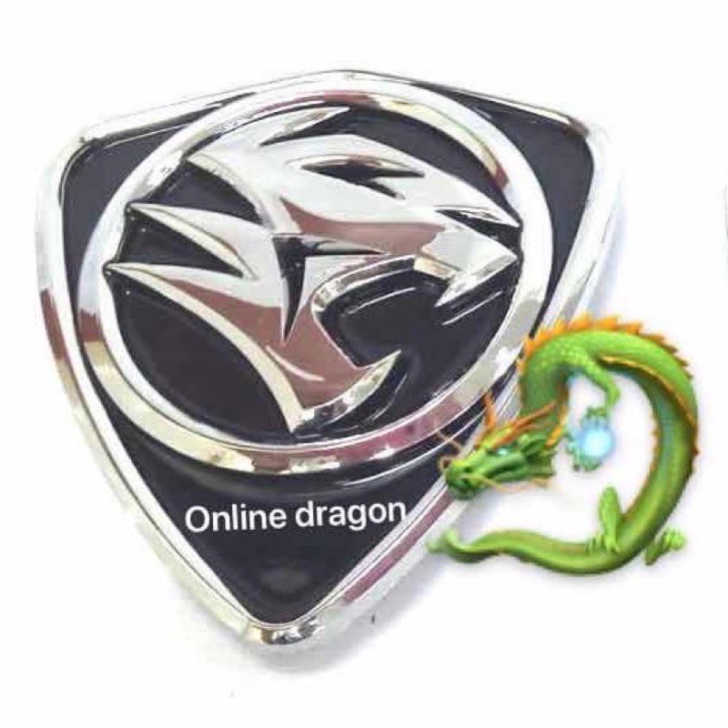 1PCS 3D PROTON WIRA SE ARENA JUARA LOGO CHROME / MATTE BLACK EMBLEM ...
