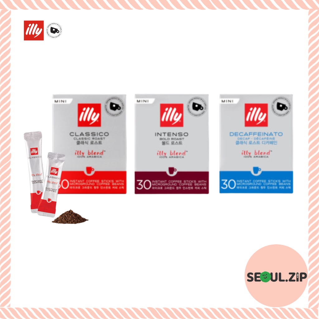 Illy Coffee Bean Instant Coffee Mini Stick, Korean Coffee, Black Coffee ...