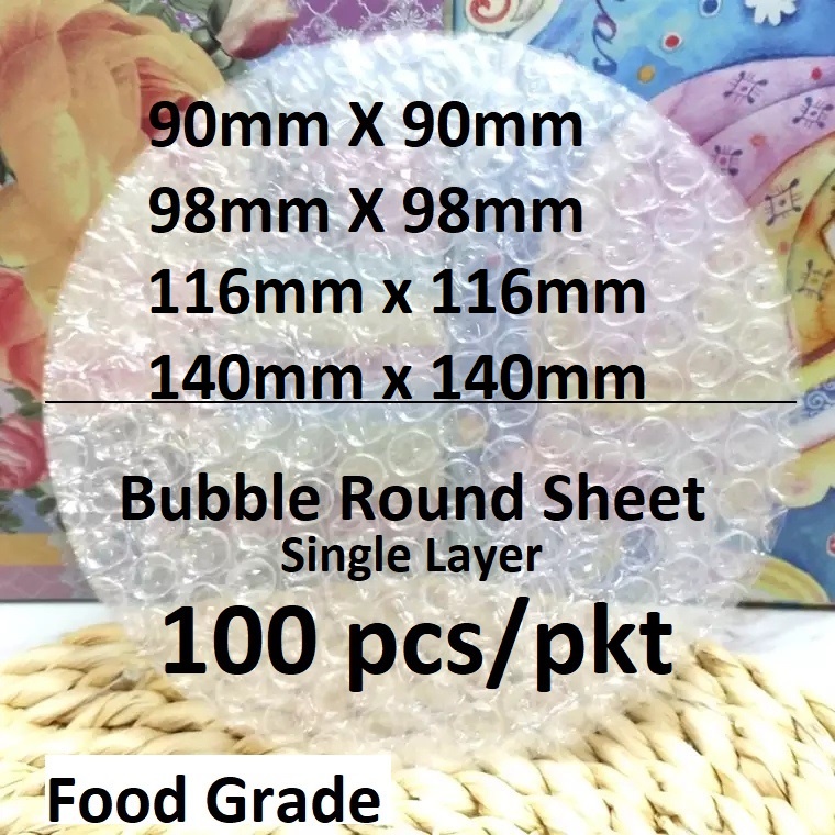 100 pcs Food Grade Bubble Round Sheet(Single Layer) | Shopee Malaysia