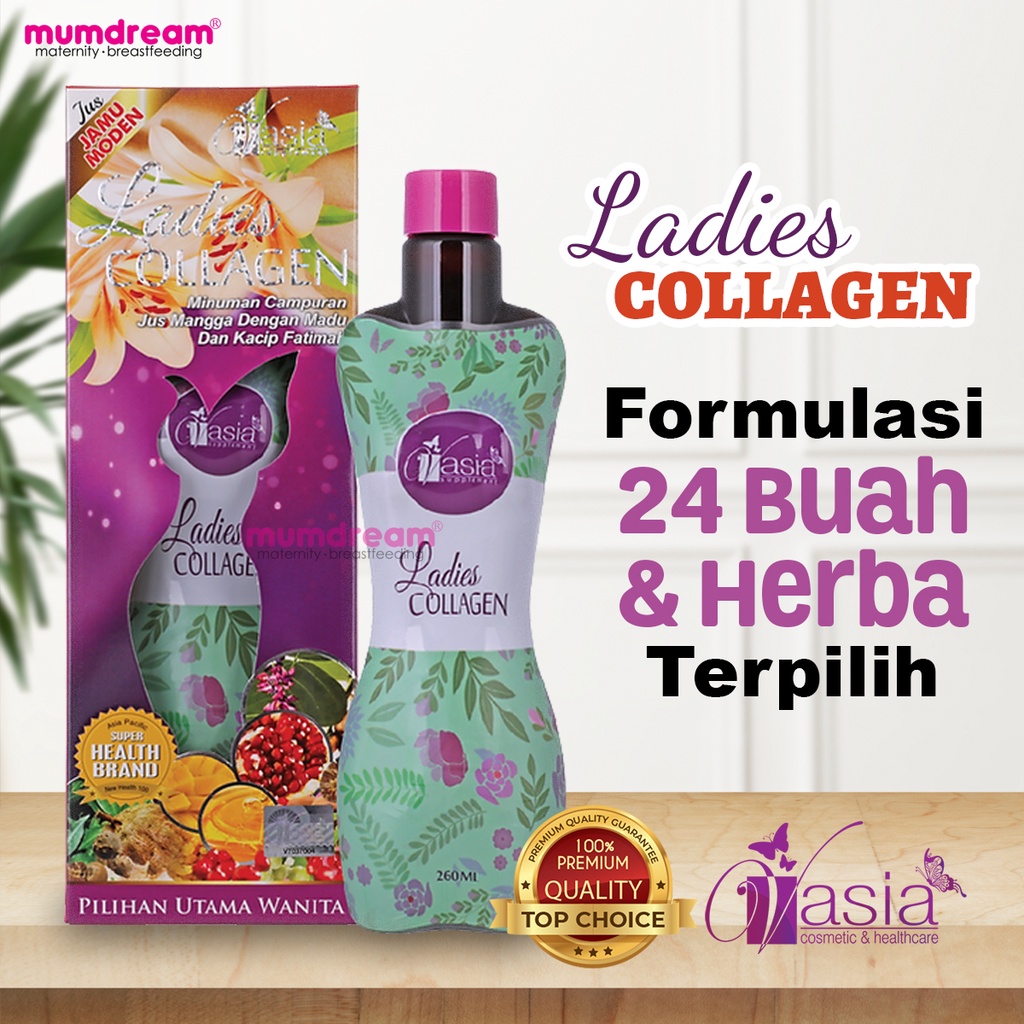 [100% ORIGINAL] Vasia Jus Ladies Collagen 260ml Jamu Wanita V Asia Hq ...