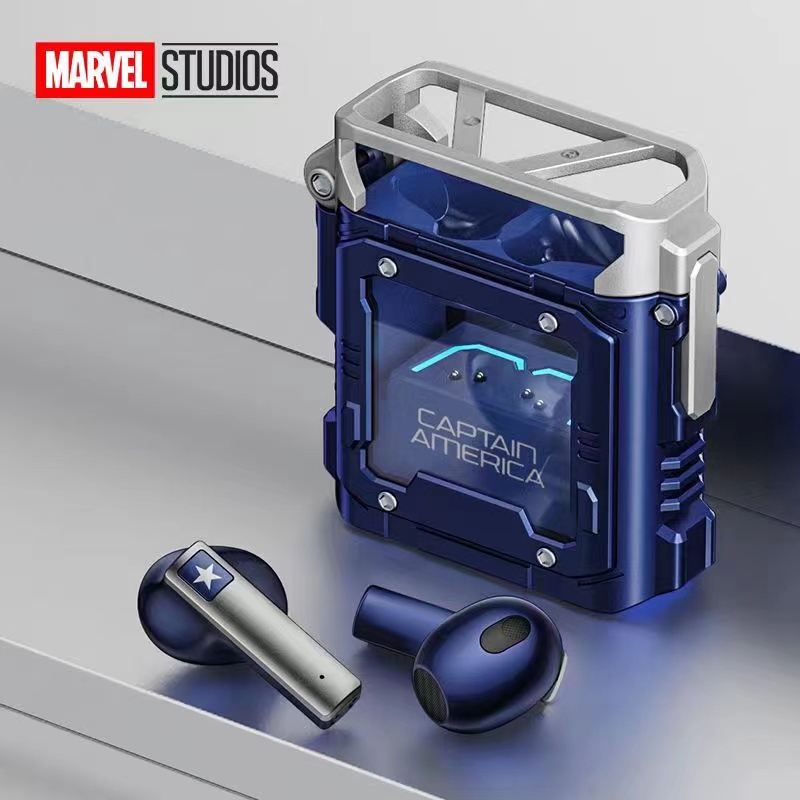 Marvel RGB TWS Wireless Bluetooth Noise Cancelling Gaming Earbuds Headphones HiFi Earbud ...