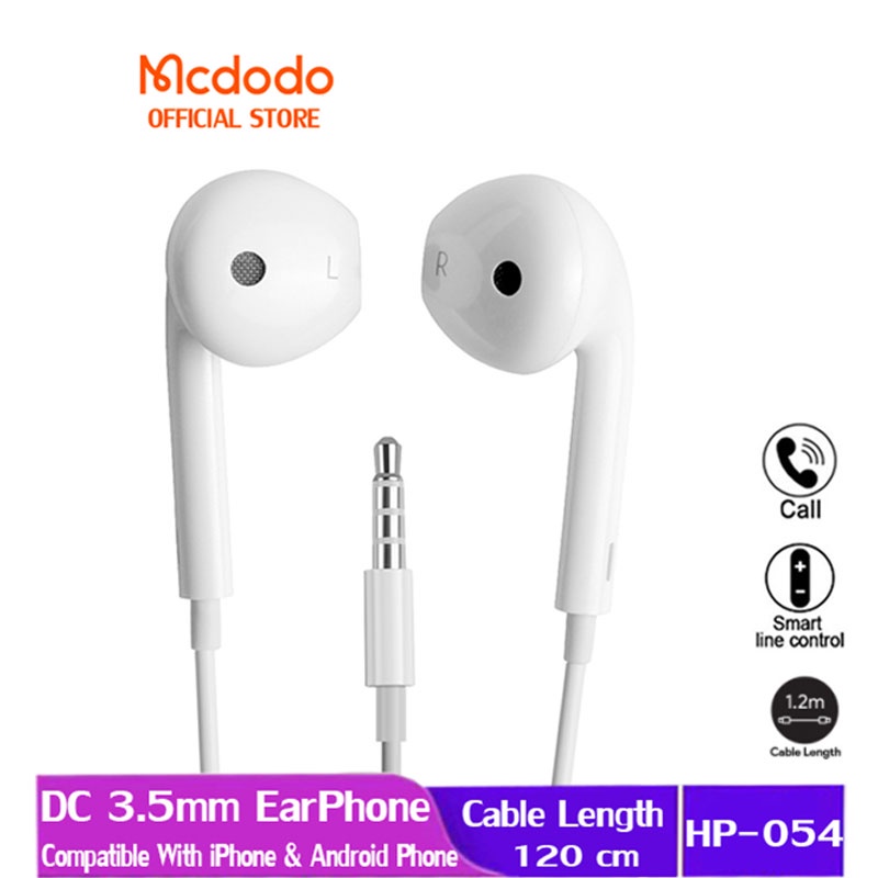 Mcdodo DC3.5mm In-Ear Earphone Stereo Bass Ear Phones Headset With Mic ...
