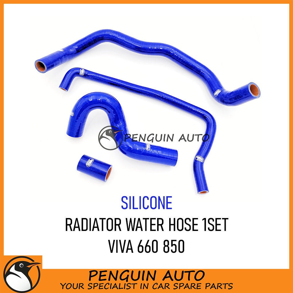 PERODUA VIVA 660 850 RADIATOR WATER HOSE & BY PASS HOSE SILICONE 1SET ...