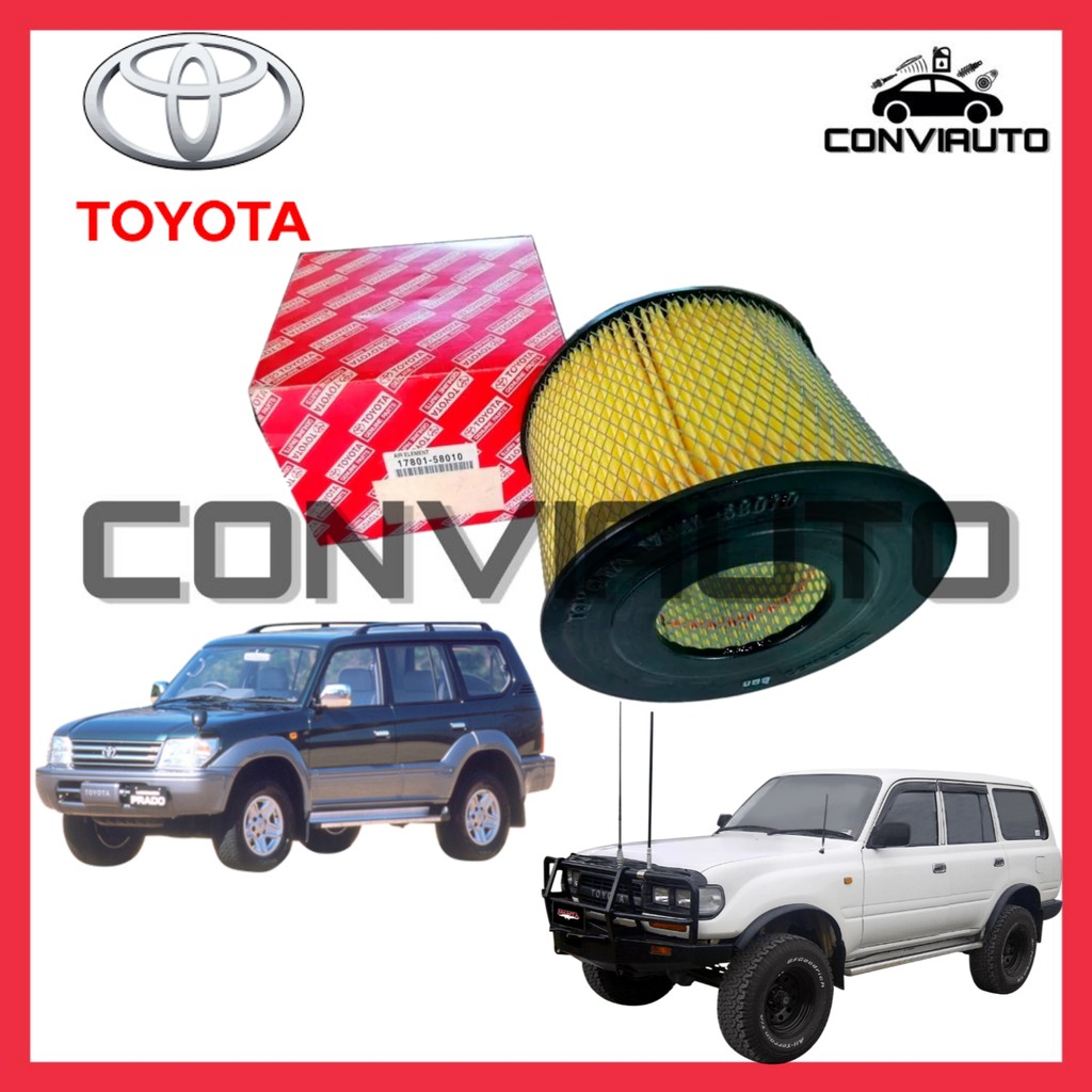 TOYOTA PRADO LJ95 P' HZJ80 LAND CRUISER AIR FILTER (17801-58010 ...