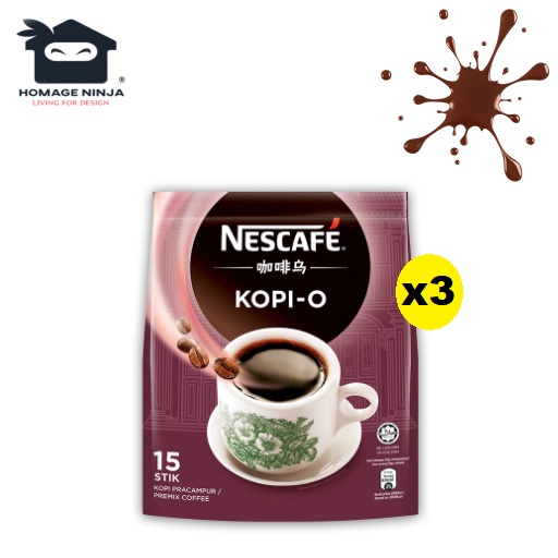 🔥PROMOTION🔥 NESCAFE Kopi O (16g x 15s x 3 Packs) | Shopee Malaysia