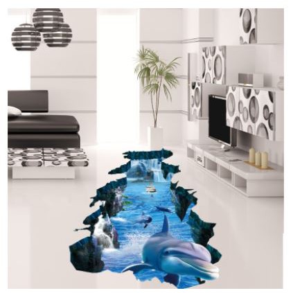 Sticker Dolphin 3D! Wall Sticker Dolphin 3D Wall Sticker Decoration ...
